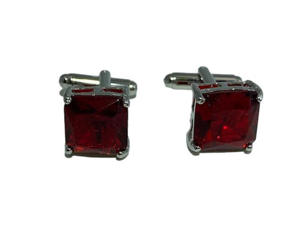 Luxurious Ruby Red Stone Cufflinks – GentlemanJoe
