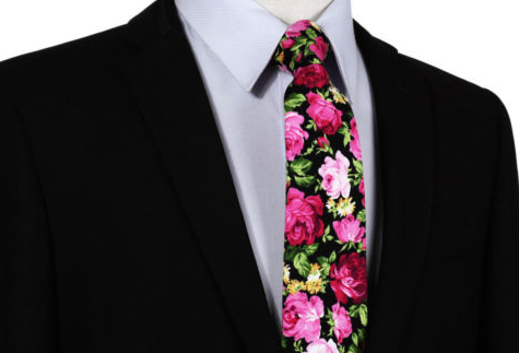 Pink Roses Cotton Floral Ties – GentlemanJoe