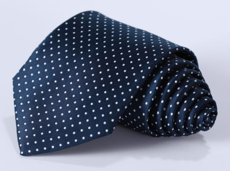 Navy Blue & White Pin Dot Necktie – GentlemanJoe