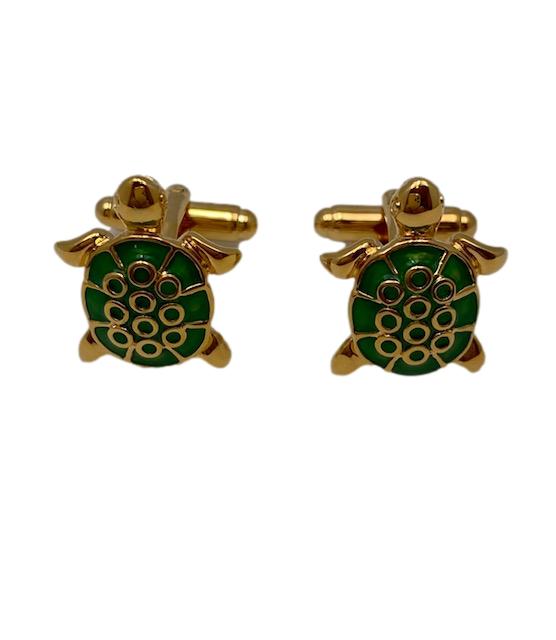 Green Turtle Cuff Links – GentlemanJoe