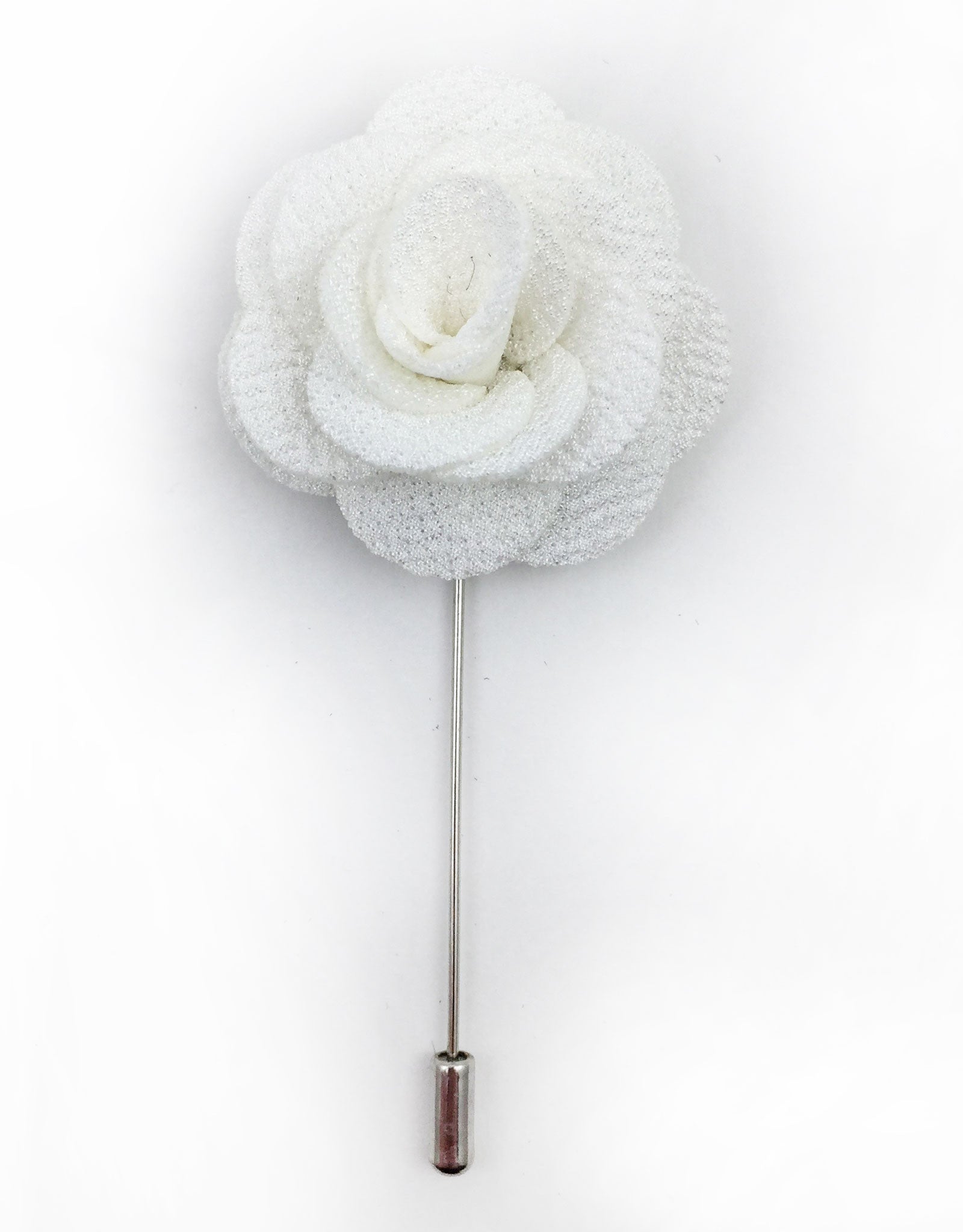 Snow White Lapel Flower Pin – GentlemanJoe