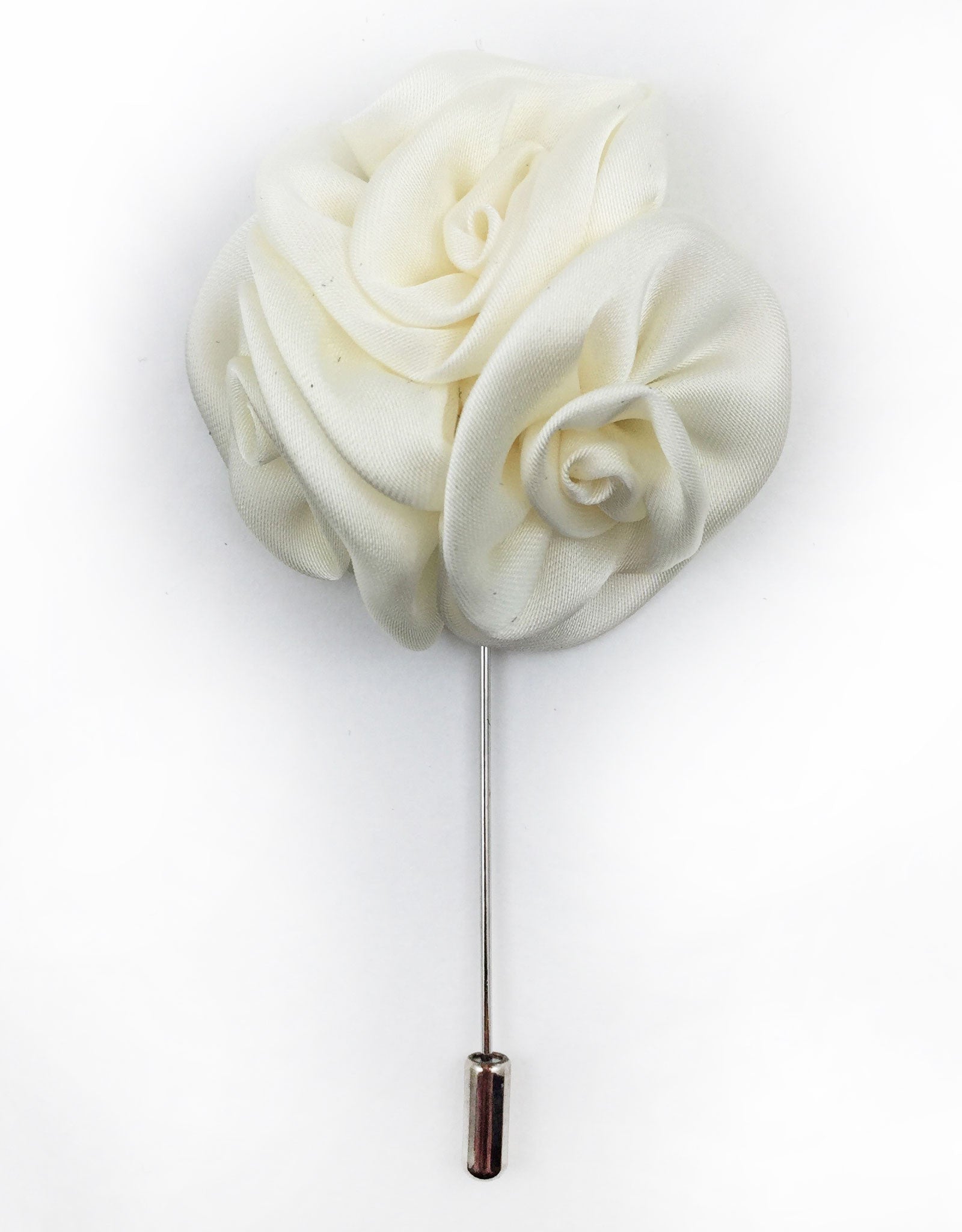 White Ivory Flower Lapel Pin – GentlemanJoe
